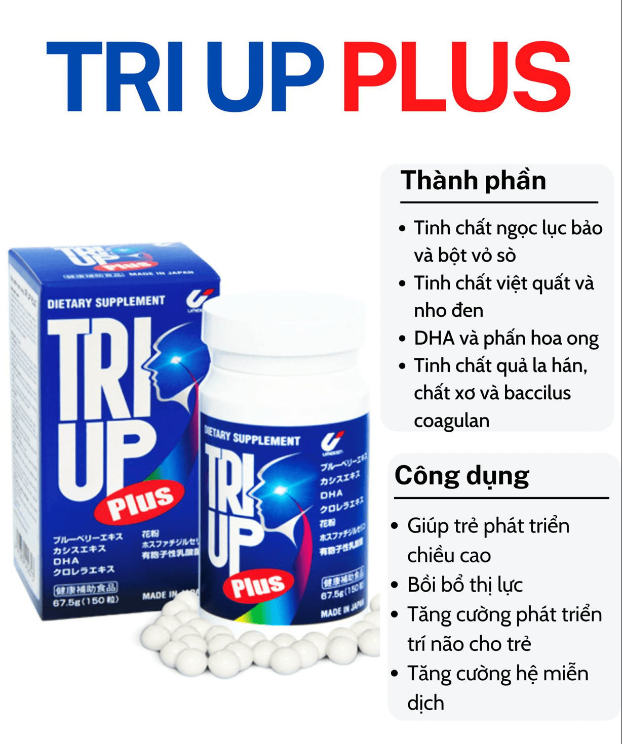 Triup Plus Tăng Chiều Cao Vượt Trội